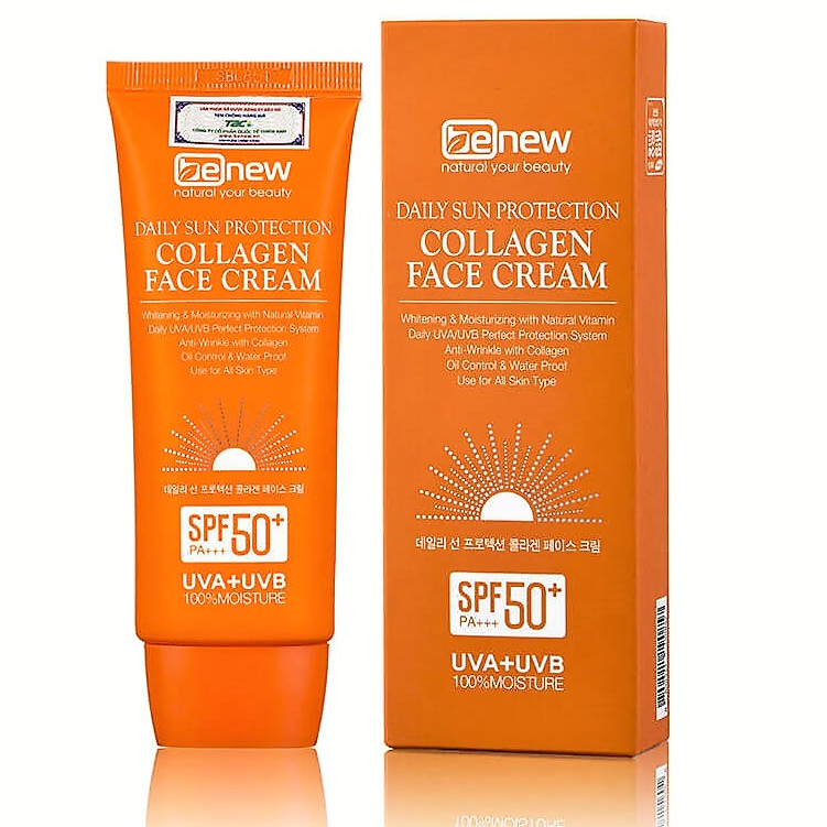 Kem Chống Nắng Trắng Da Nâng Cơ Benew Collagen Hàn Quốc Face Scream ...