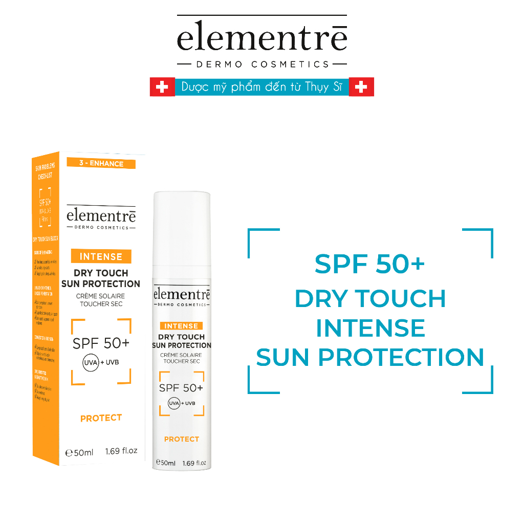 Elementre Kem chống nắng Intense Dry Touch Sun Protection SPF 50+. Phù ...