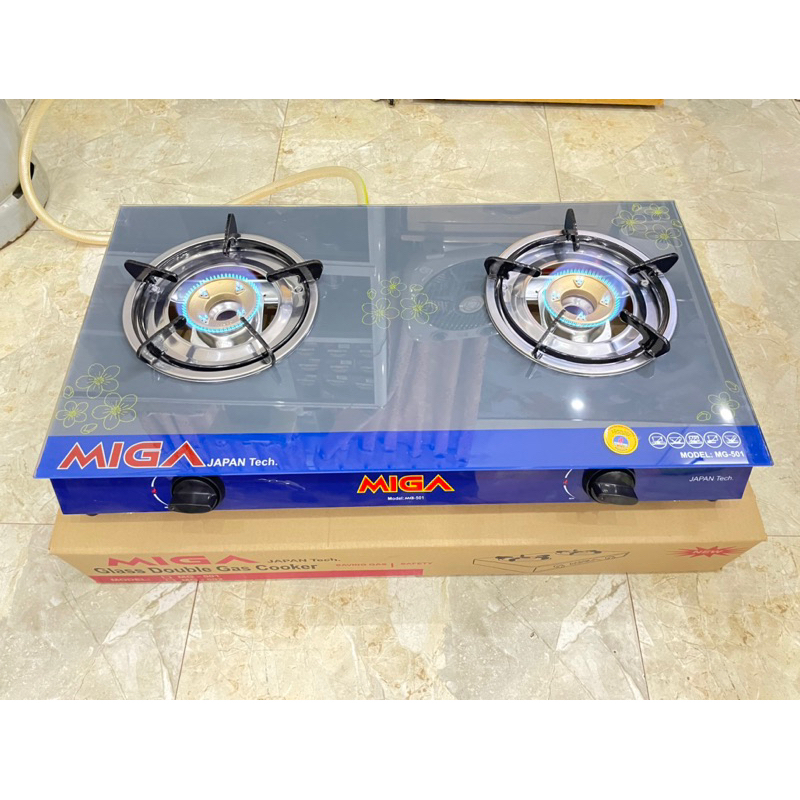 Bếp gas đôi tiết kiệm gas MEGA MG-501( đầu đốt đồng ) | Shopee Việt Nam