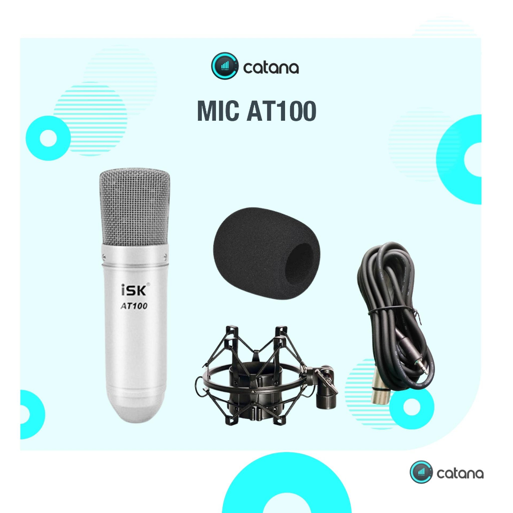 Mic Livestream ISK AT100 Chính Hãng Dòng Mic 5V Dùng kết hợp với các ...