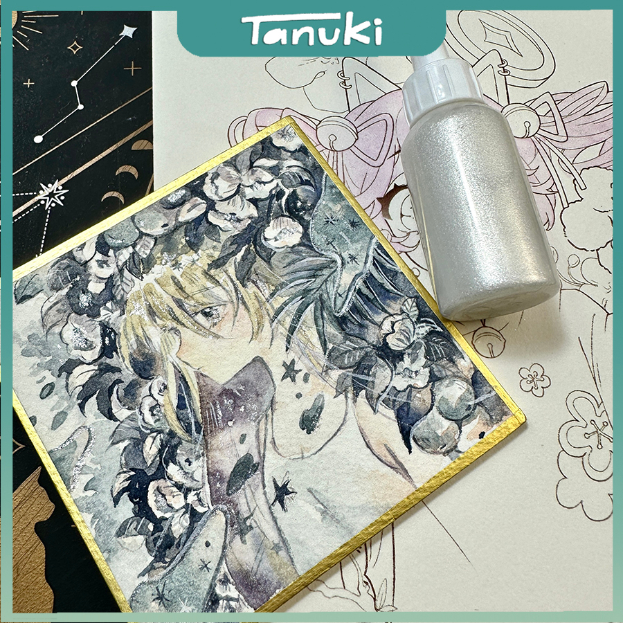 [TANUKI ART] Medium cho màu nước bản 10ml (keo chặn màu + nhũ + Gum ...