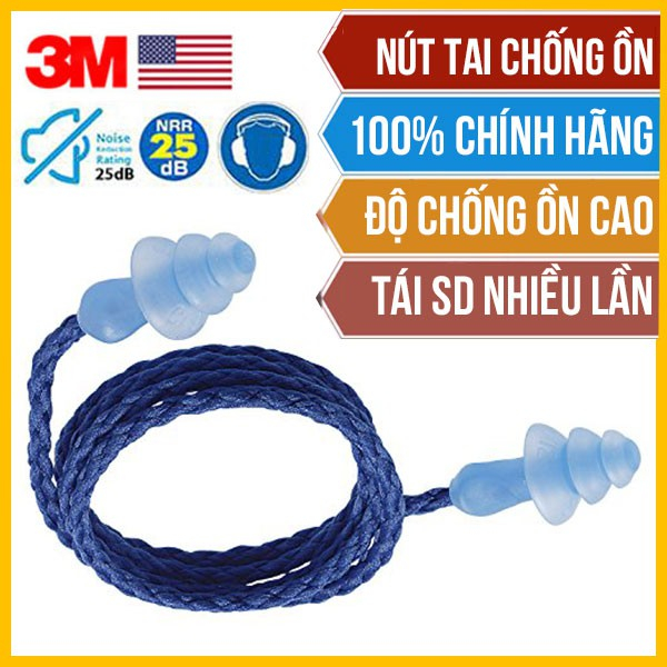 50 Cặp- ( Hàng chính hãng ) - Nút tai chống ồn 3M 1290 tiêu chuẩn ANSI ...