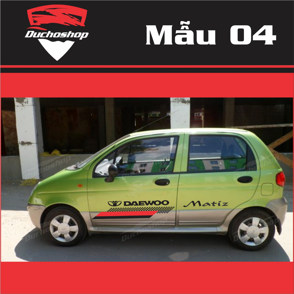 tem dán xe daewoo Matiz | Shopee Việt Nam