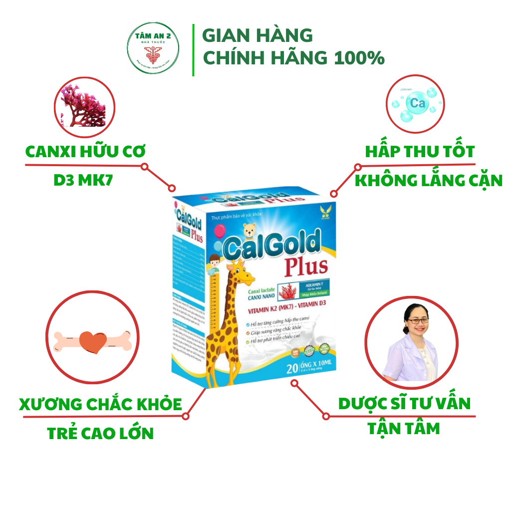 CalGold Plus - Siro Calci hữu cơ hỗ trợ tăng chiều cao | Shopee Việt Nam