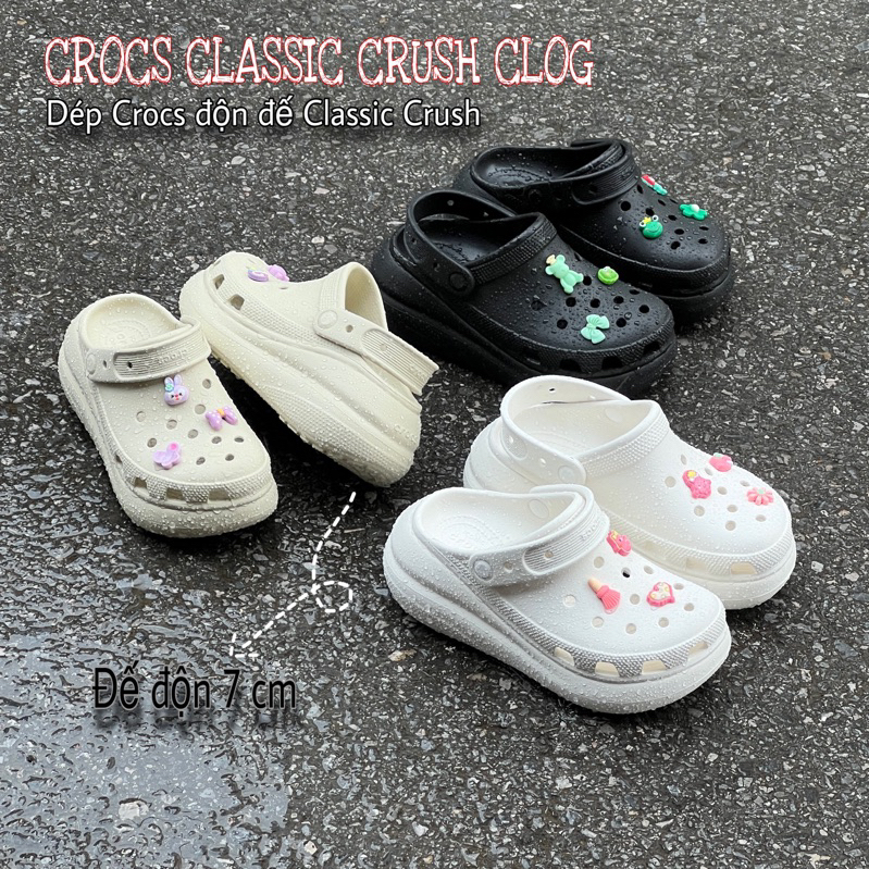 [ CHÍNH HÃNG ] Dép CRO.CS Crush Classic , dép Crocs độn đế form Hàn cực đẹp | Shopee Việt Nam