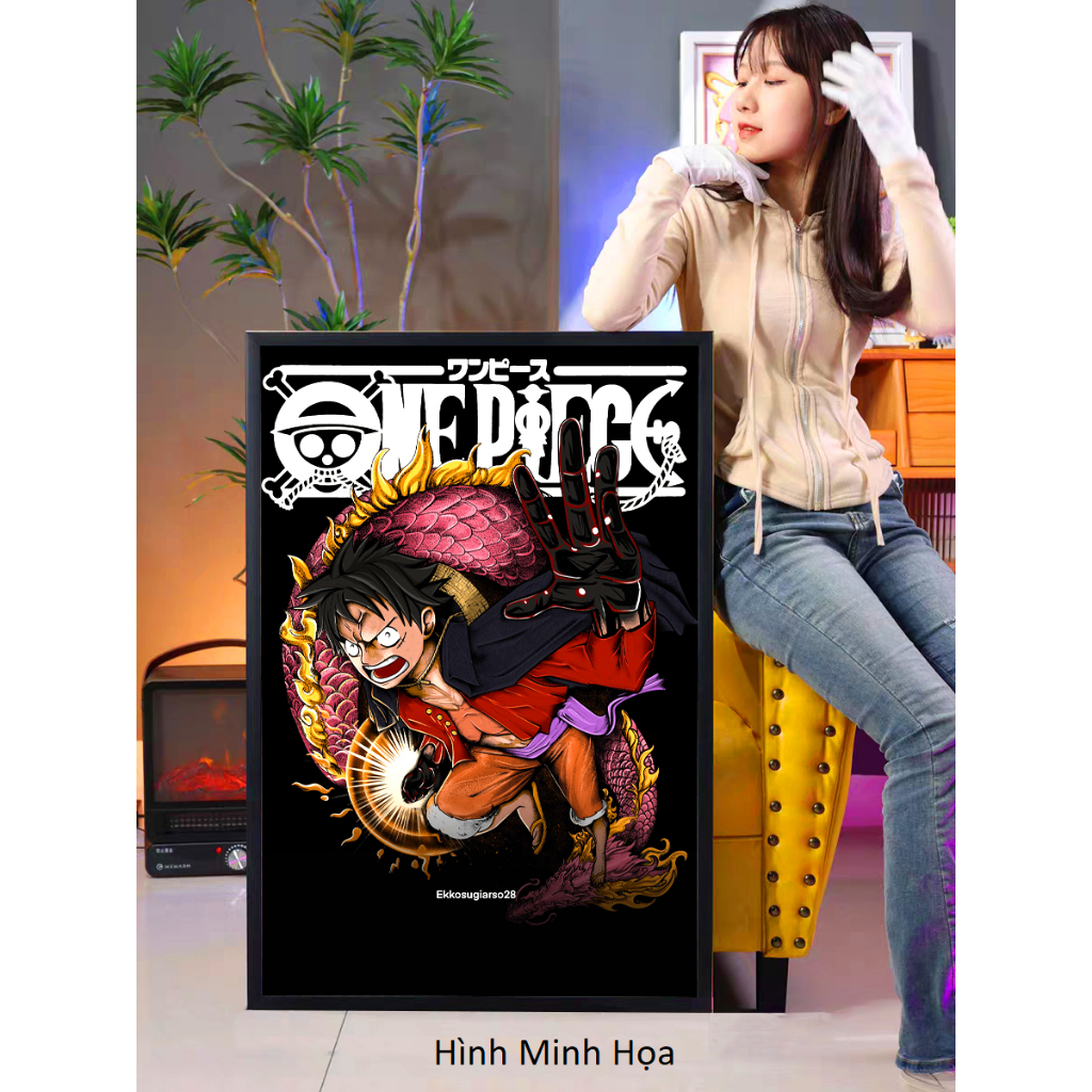 Tranh Luffy x MoMo (đọc kĩ chi tiết sản phẩm) | Shopee Việt Nam