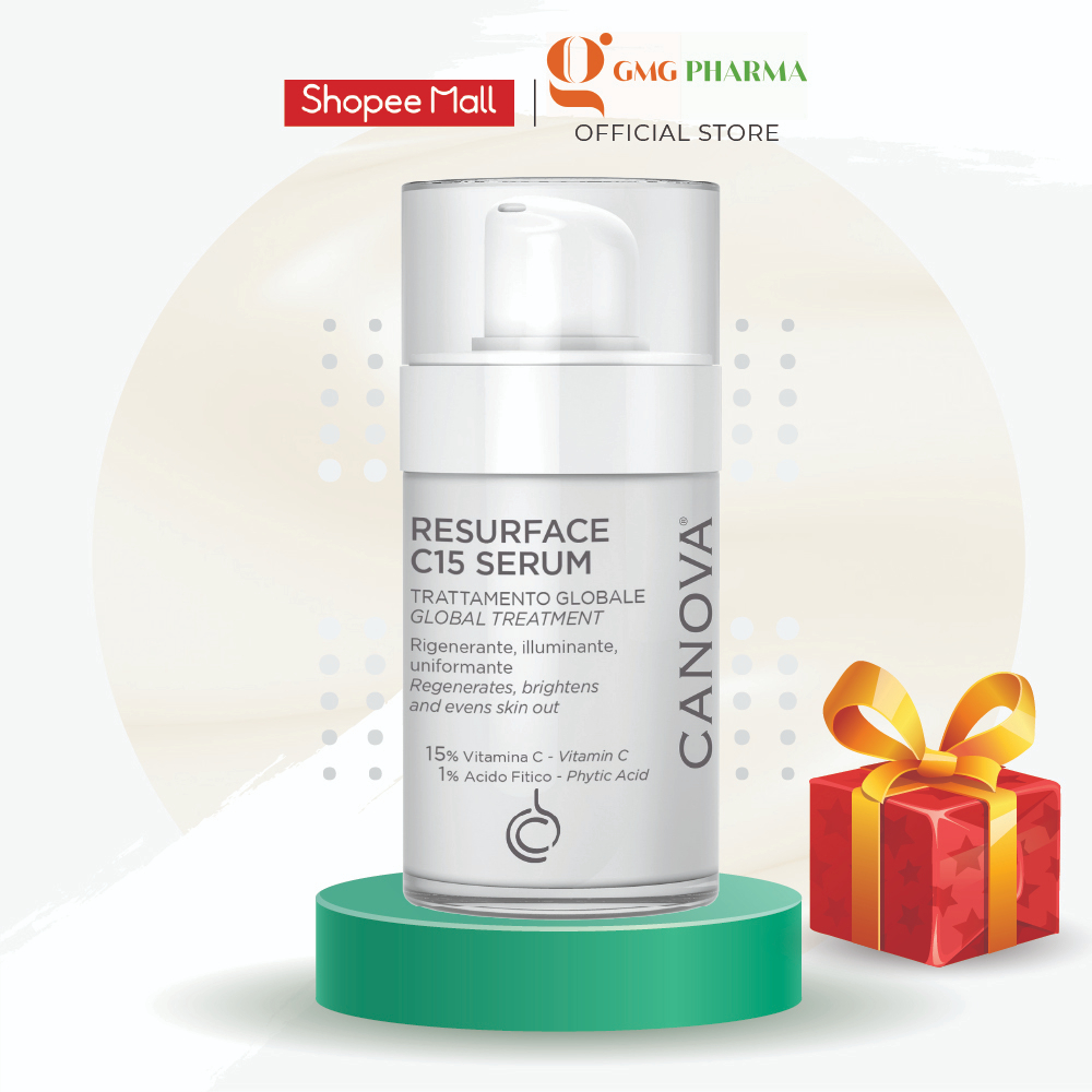 Serum Vitamin C15 sáng da, ngăn ngừa lão hóa Canova Resurface C15 Serum - Global Treatment Anti ...