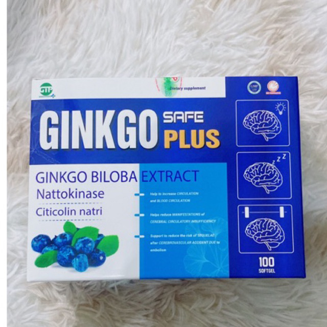 GINKGO safe PLUS-HOẠT HUYẾT DƯỠNG NÃO ,GIẢM ĐAU ĐẦU ,NGỦ NGON | Shopee Việt Nam