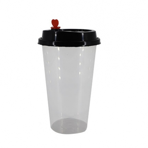 Ly nhựa nắp tim/ Ly nhựa cầu vồng nắp tim 700ml | Shopee Việt Nam