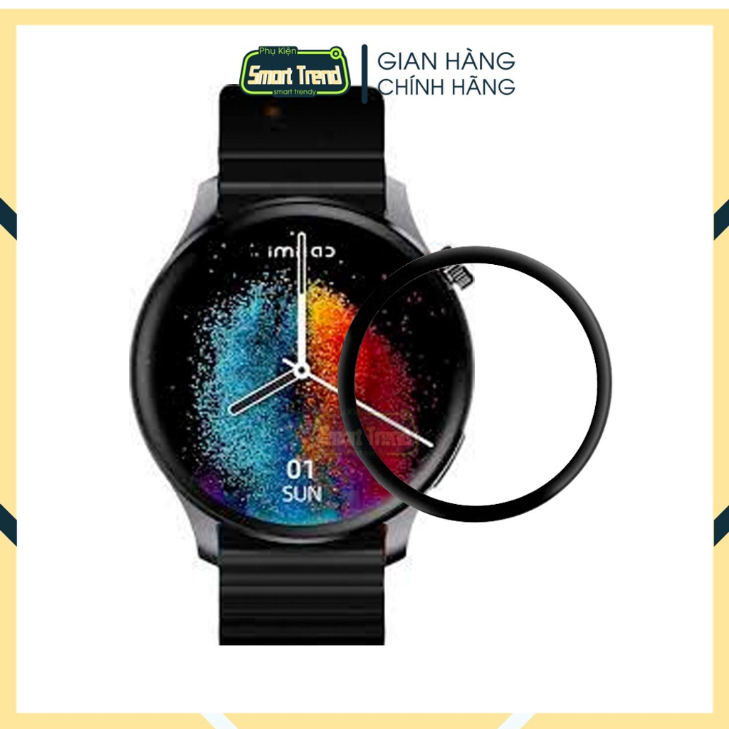 Miếng dán Kính Cường Lực Full Màn Đồng hồ Thông Minh Imilab W13 3D PMMA ...