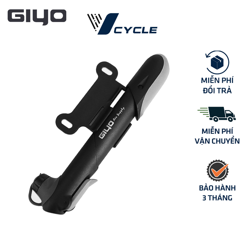 [Chính hãnh Giyo] Bơm xe đạp Giyo GP-04S áp suất 100psi, bơm xe đạp ...