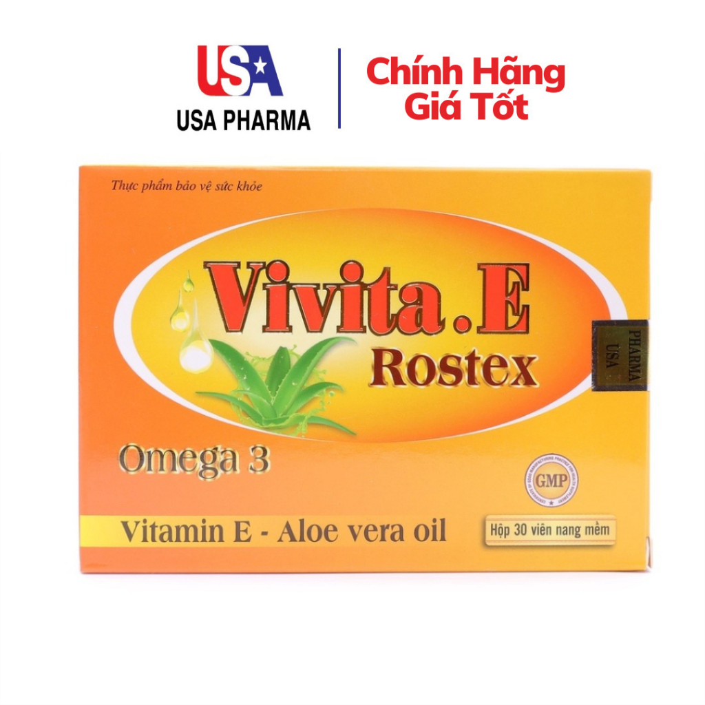 Viên uống đẹp da Vivita. E Rostex HDPHARMA bổ sung Vitamin E, Omega 3 ...