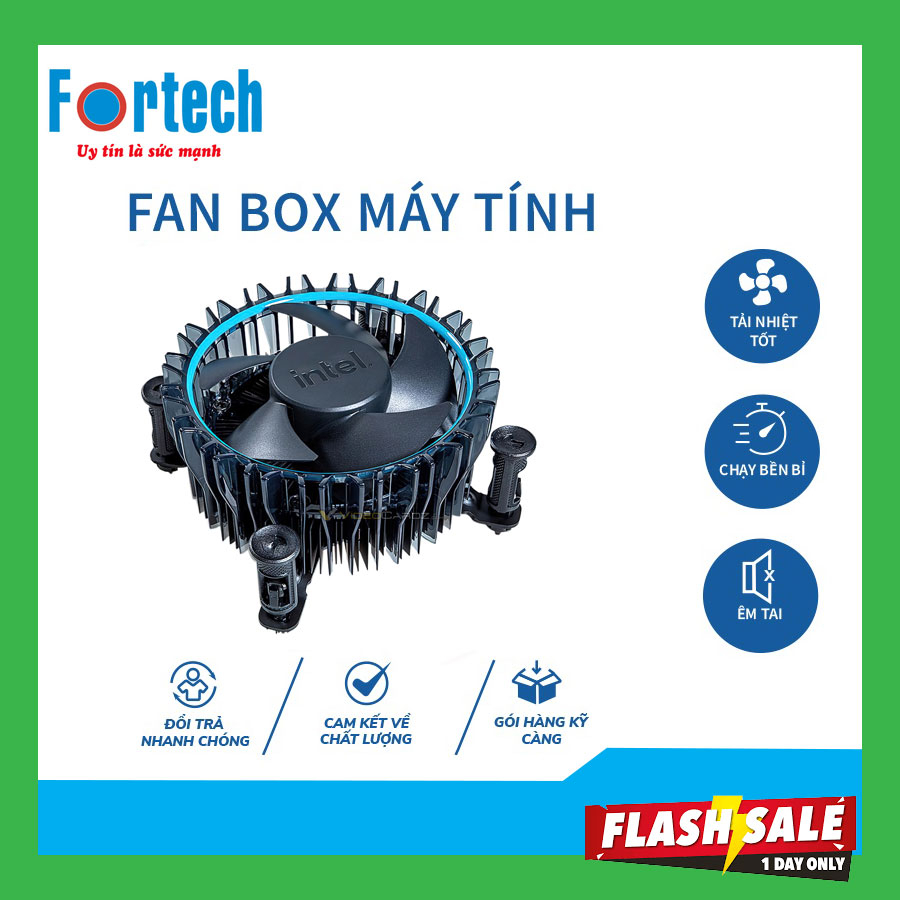 Quạt tản nhiệt CPU, Fan Box CPU sử dụng cho Socket LGA1700 121th/ LGA ...