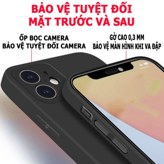 Ốp lưng viền vuông iphone 6/ 7/ 8 PLUS/ X/ XSMAX/ 11/ 12/ 13/ 14 PRO ...