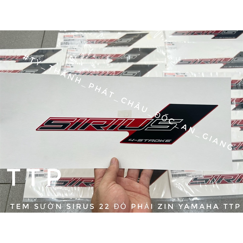 Tem sườn Sirius 22 Đỏ Phải ( xe Đỏ bánh Căm ) (1 Miếng) | Shopee Việt Nam