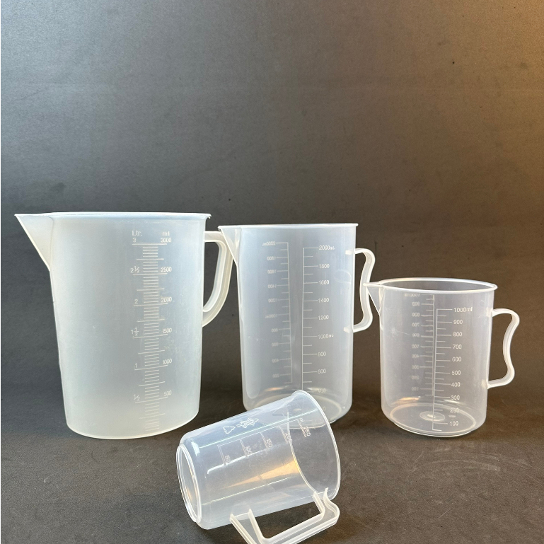 Ca, cốc đong nhựa PP có quai ONELAB chia vạch trắng khắc nổi nhiều kích ...