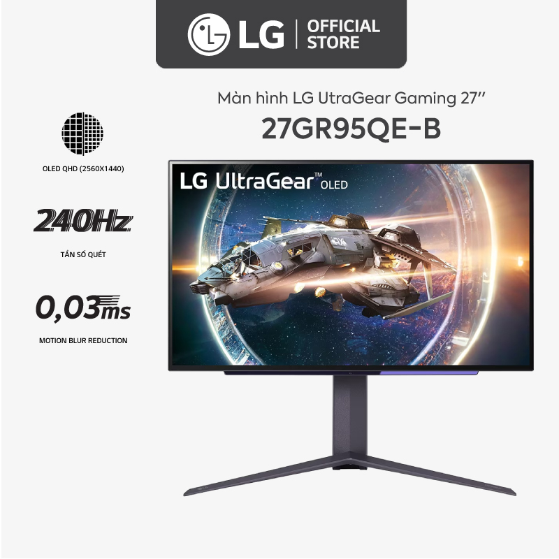 Màn hình LG 27GR95QE-B UltraGear 27" OLED 2K 240Hz G-Sync | Shopee Việt Nam