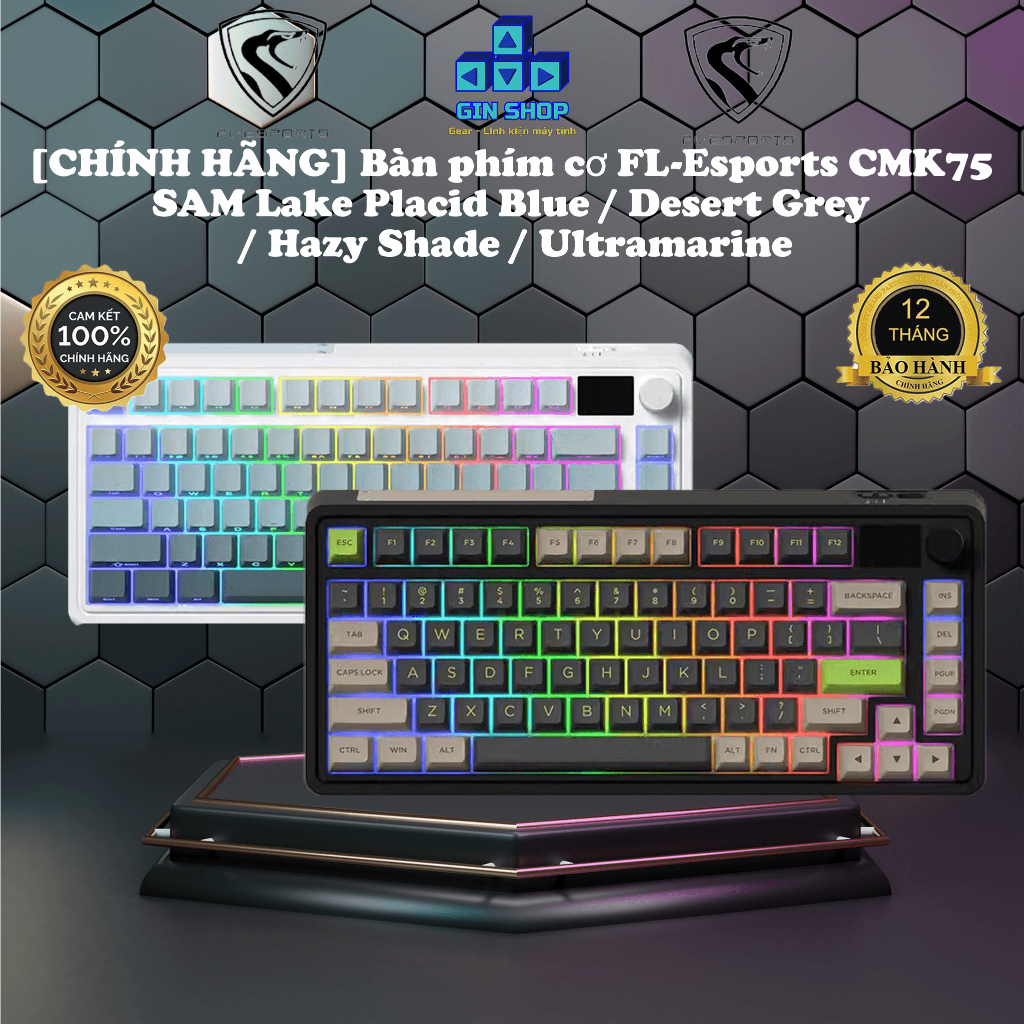 [CHÍNH HÃNG] Bàn phím cơ không dây FL - CMK75 | 3 modes | Mạch xuôi ...