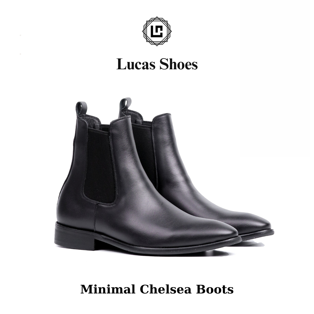 Giày Chelsea boots Minimal LUCAS SHOES, thiết kế mũi nhọn, đế phíp có ...