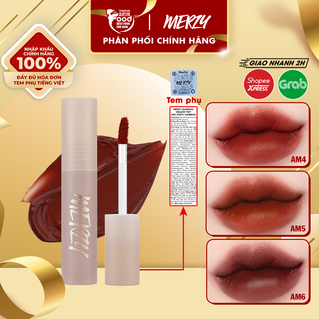 [Limited Edition] Son Kem Siêu Lì, Lâu Trôi, Lên Màu Chuẩn Merzy ...