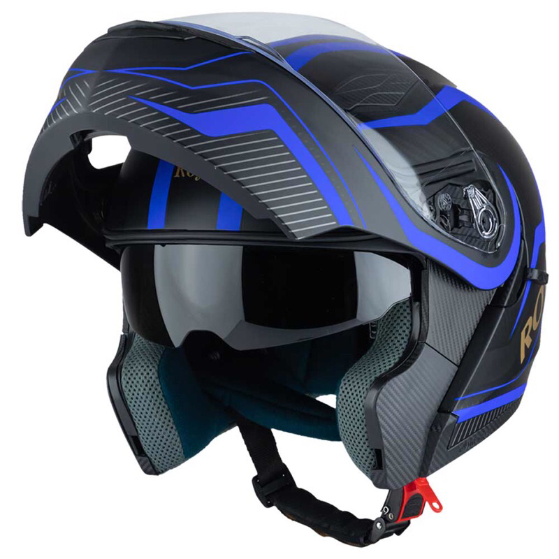 Mũ nón bảo hiểm Fullface 2 kính lật cằm lật hàm Royal M179 cao cấp ...