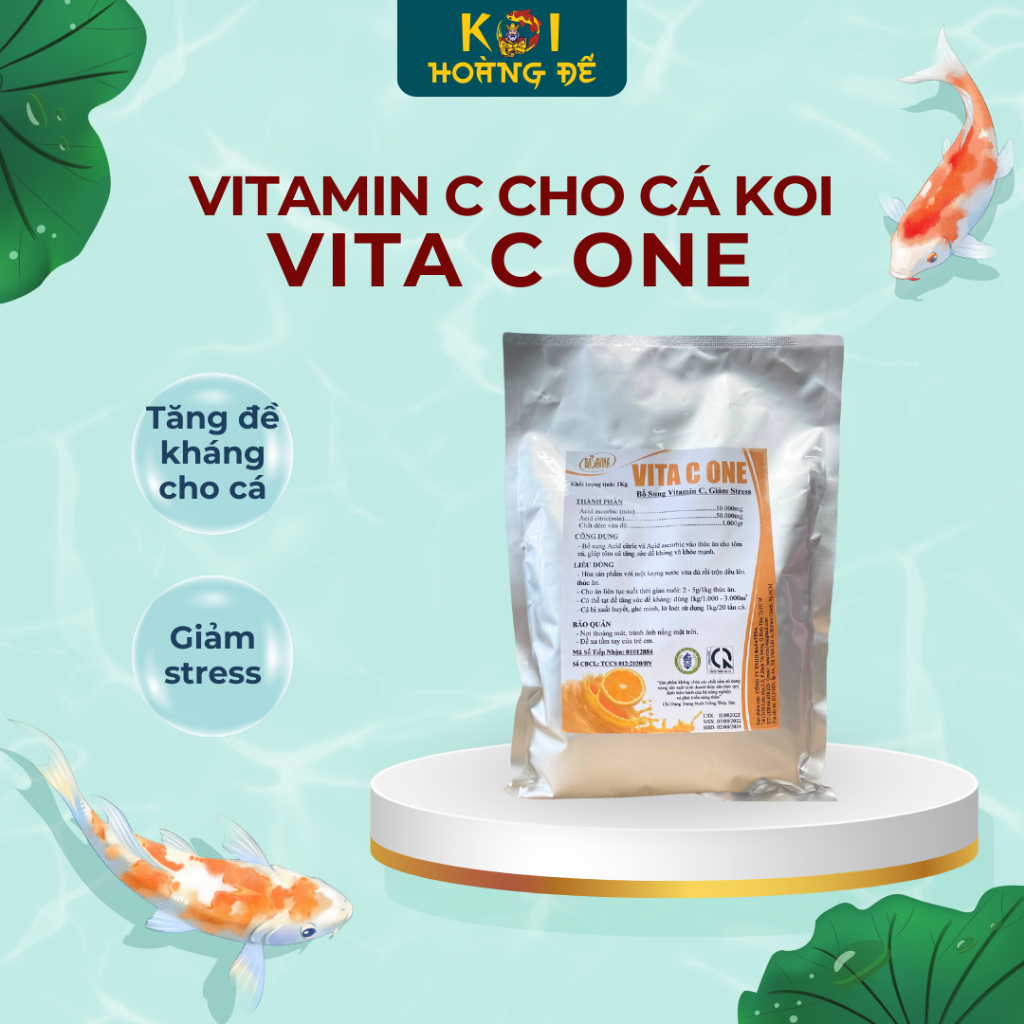Vitamin C cho cá Koi - Vita C One hỗ trợ tăng cường sức đề kháng (1kg ...
