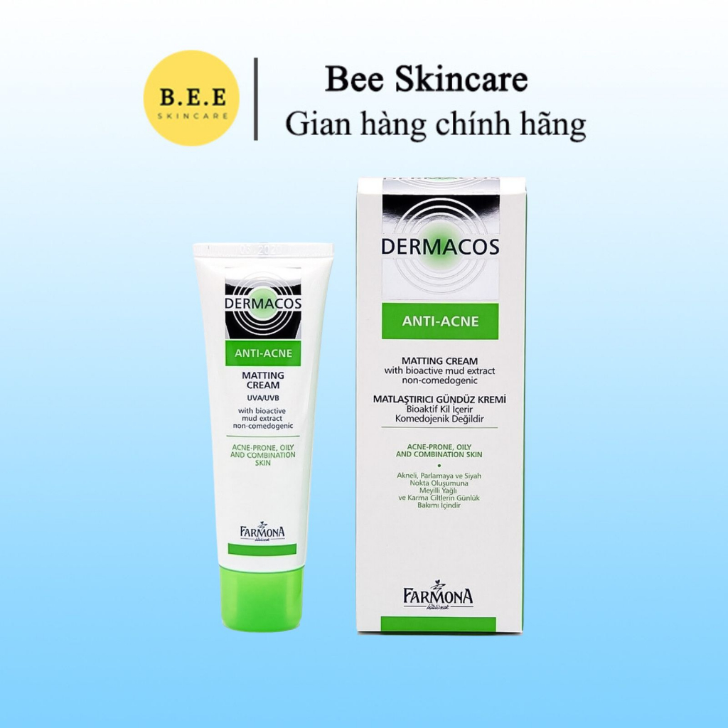 Kem dưỡng Dermacos Anti Acne Matting Cream ngừa mụn, giảm bóng nhờn ...