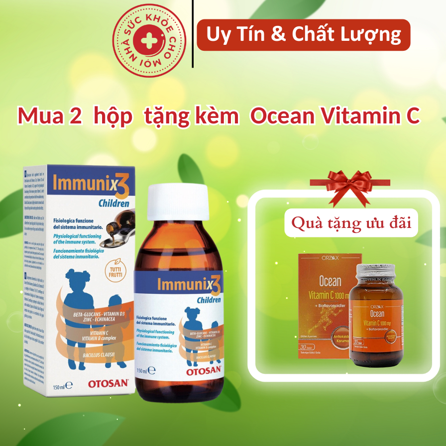 Immunix 3 children Siro tăng cường đề kháng, cân bằng vi sinh đường ...