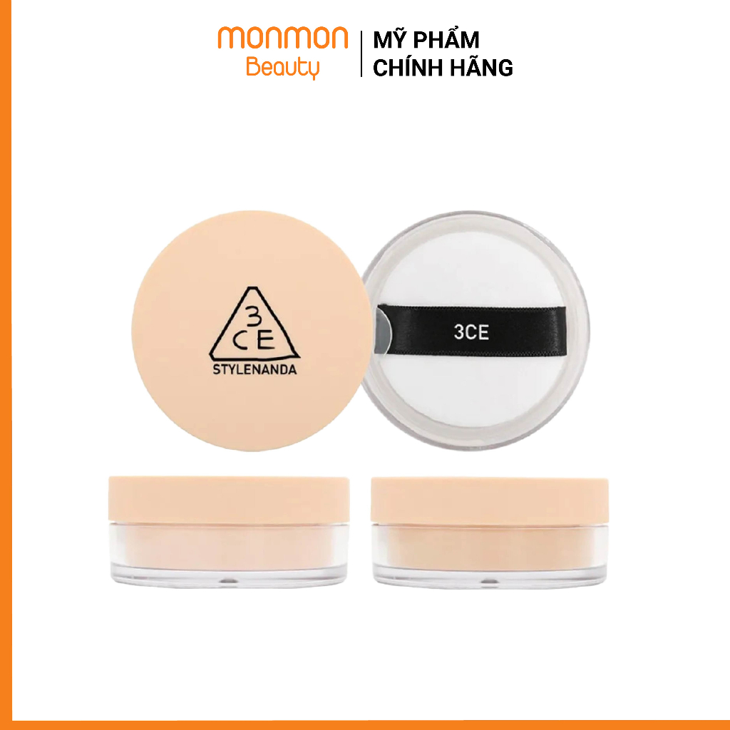 Phấn Phủ 3CE NATURAL FINISH LOOSE POWDER Mềm Mịn Kiềm Dầu Nâng Tone ...
