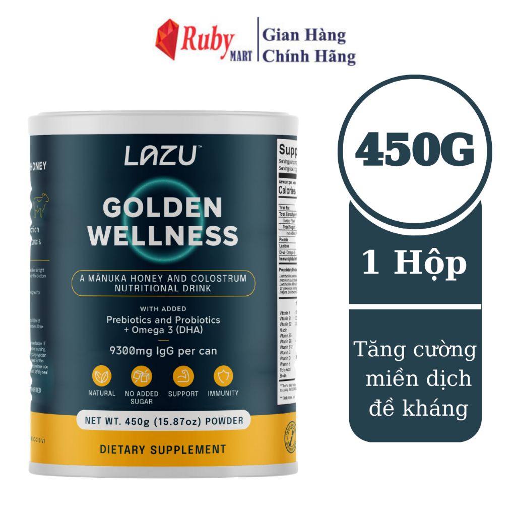 Sữa non kết hợp mật ong Manuka cao cấp LAZU GOLDEN WELLESS nhập khẩu ...