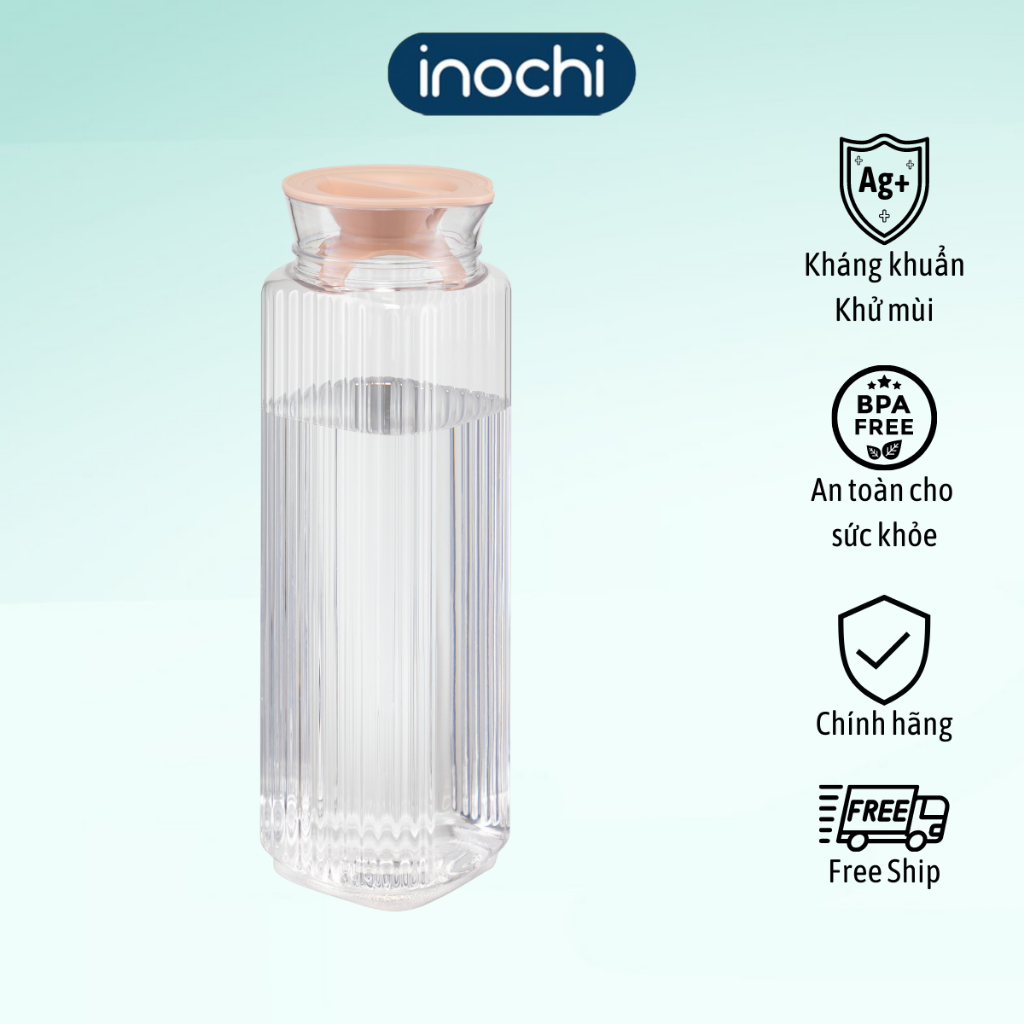 Bình đựng nước Inochi Yama 1.3L, nhựa không mùi hôi, bình đựng nước ...