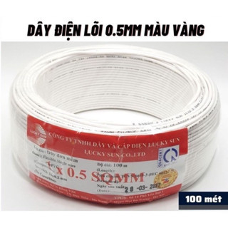[100 MÉT ] ĐÂY ĐIỆN ĐƠN MỀM,LUCKY SUN LÕI ĐỒNG CÁC LOẠI ĐÂY CHỊU NHIỆT,DÂY NHIỀU LÕI [100% ĐỒNG ...