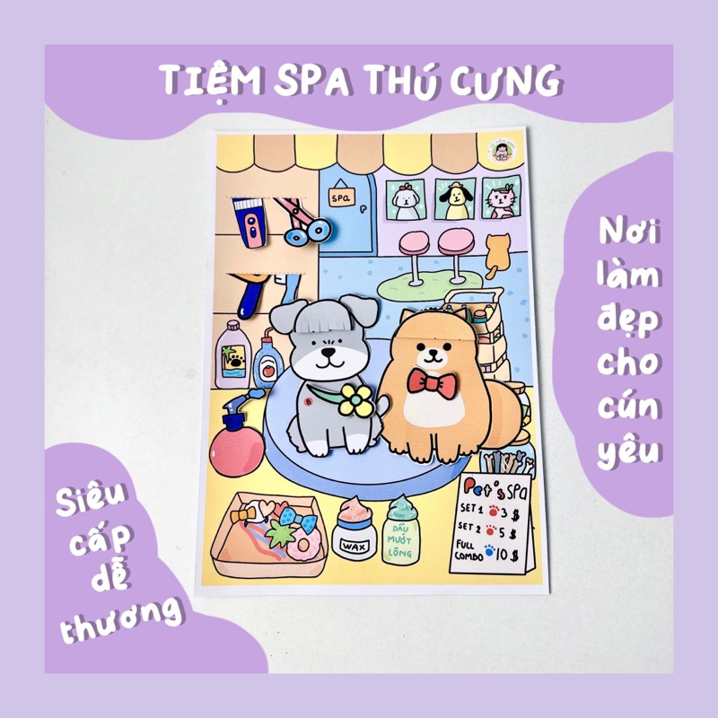 ĐỒ CHƠI GIẤY CÔ TIÊN XANH - COMBO 3 BỘ | Shopee Việt Nam