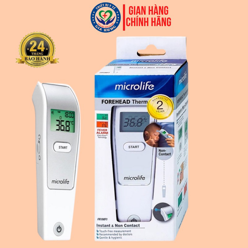 Nhiệt kế điện tử hồng ngoại Microlife FR1MF1 đo trán, đo đa năng kết ...