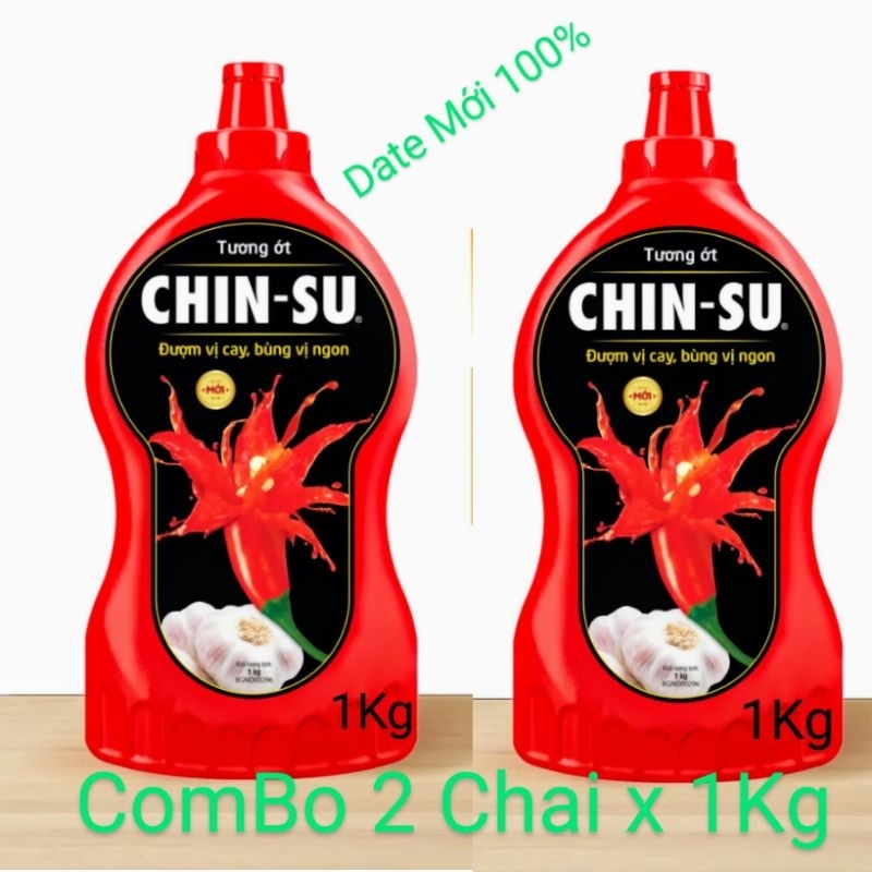 ComBo 2 Chai Tương Ớt Chinsu 1Kg Ngon Rẻ (DATE MỚI) | Shopee Việt Nam