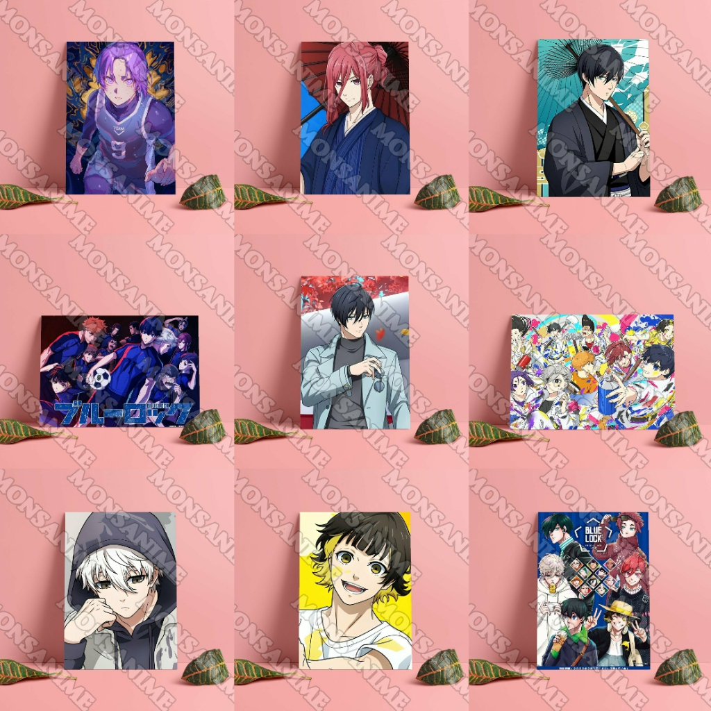 Tấm Postcard Poster BLUE LOCK A4 A5 260gsm album ảnh in hình anime ...