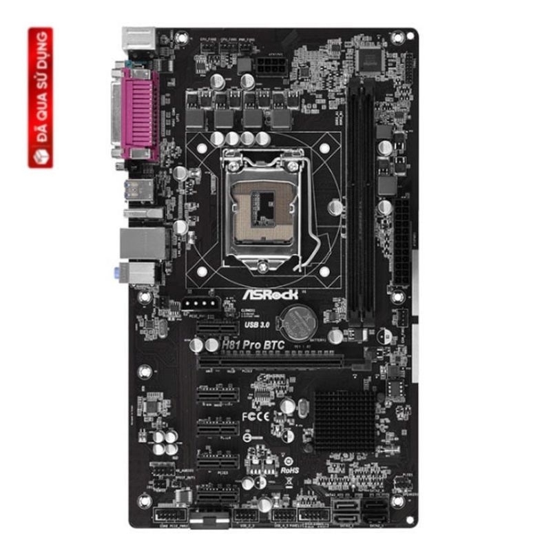Main Asrock H81 Pro cũ/Mainboard- Bo Mạch Chủ Colorfun H81A-BTC V20 (hàng hãng zin chưa sửa chữa ...