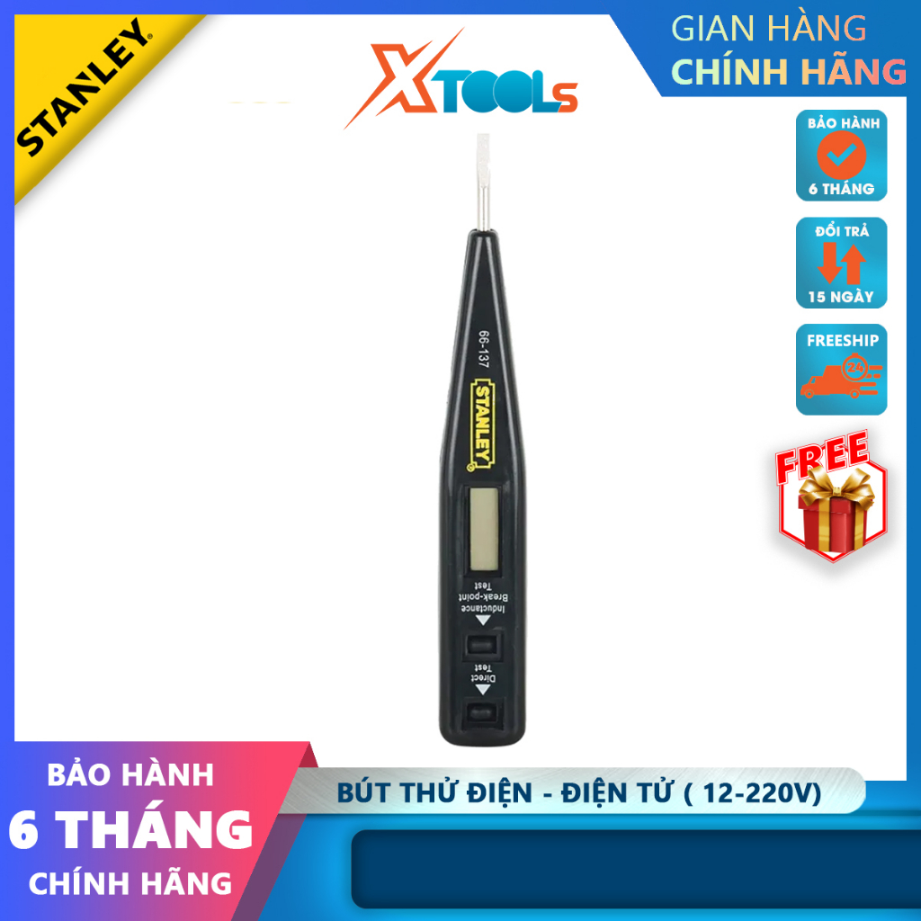Bút thử điện điện tử Stanley - 66-137-S, bút điện cảm ứng đa năng không ...