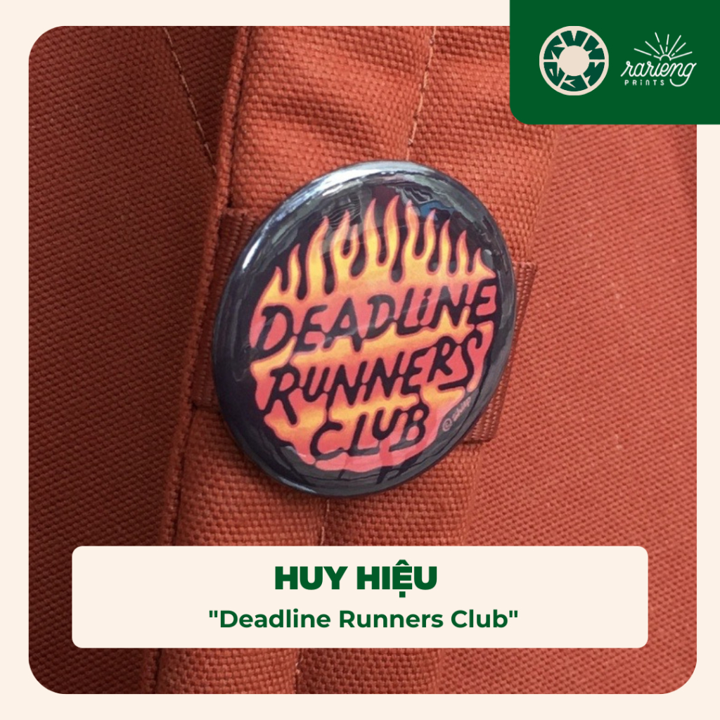 [ TVH.Lettering ] Huy hiệu - Deadline Runners Club | Shopee Việt Nam