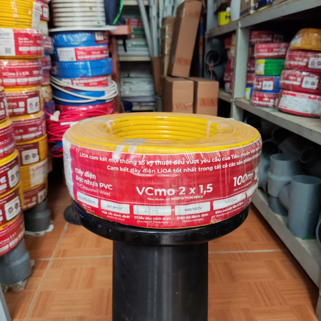 [Bán Theo Mét] Dây Điện Đôi Mềm LiOA Vcmo 2x0.7, 2x0.75, 2x075, 2x1, 2x1.5 | Shopee Việt Nam