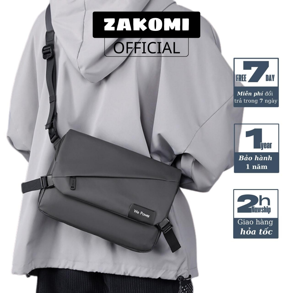 Túi đeo chéo Messenger We Power Zakomi (ZMES02) vải cao cấp chống thấm ...