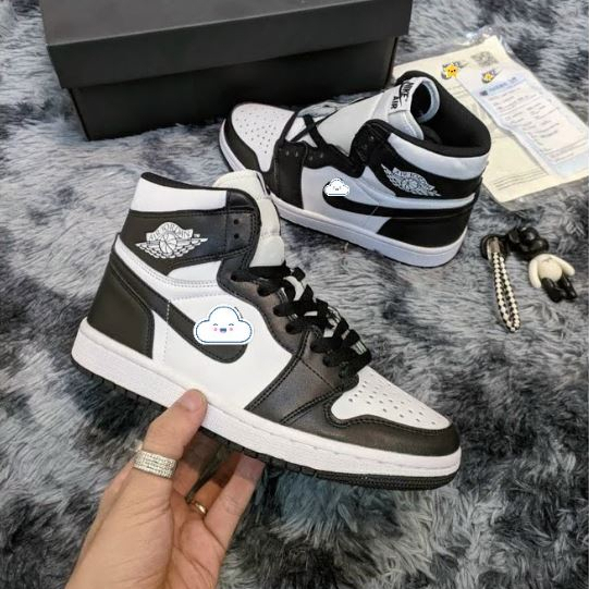 Giày JD 1 High Black University Red Bản Cao Cấp , Giày Jordan Cao Cổ ...
