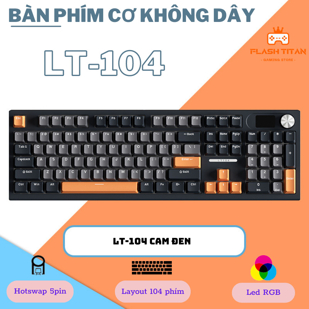 Bàn Phím Cơ HOTSWAP LANGTU LT84 PRO Ver 2 - Màn Hình Led, Núm Tùy Chỉnh ...