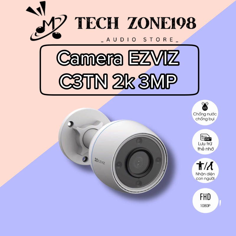 Camera Ezviz H3C C3TN 3MP 2K / 1080P 2MP Ngoài trời - Có mầu ban đêm ...