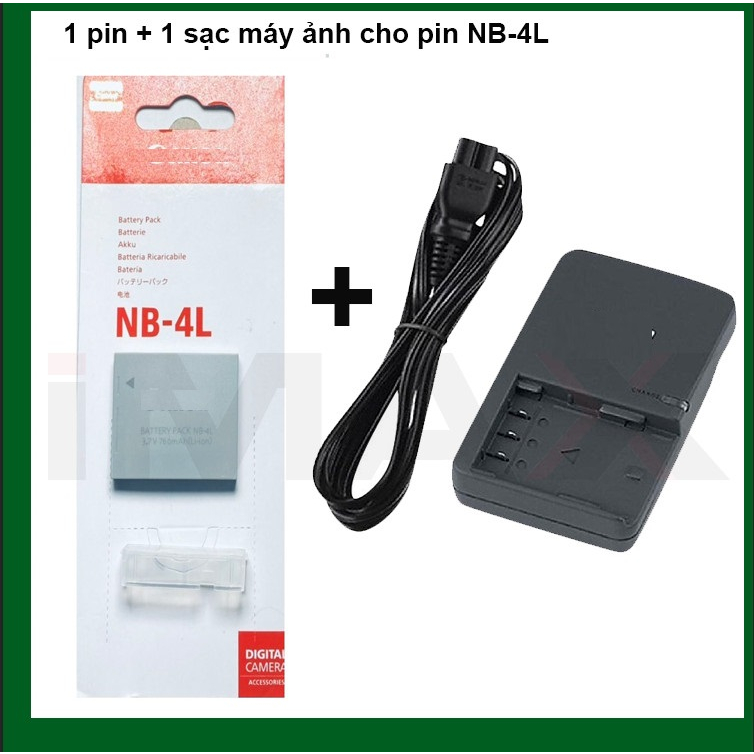 PIN SẠC MÁY ẢNH THAY THẾ CHO PIN CANON NB-4L | Shopee Việt Nam