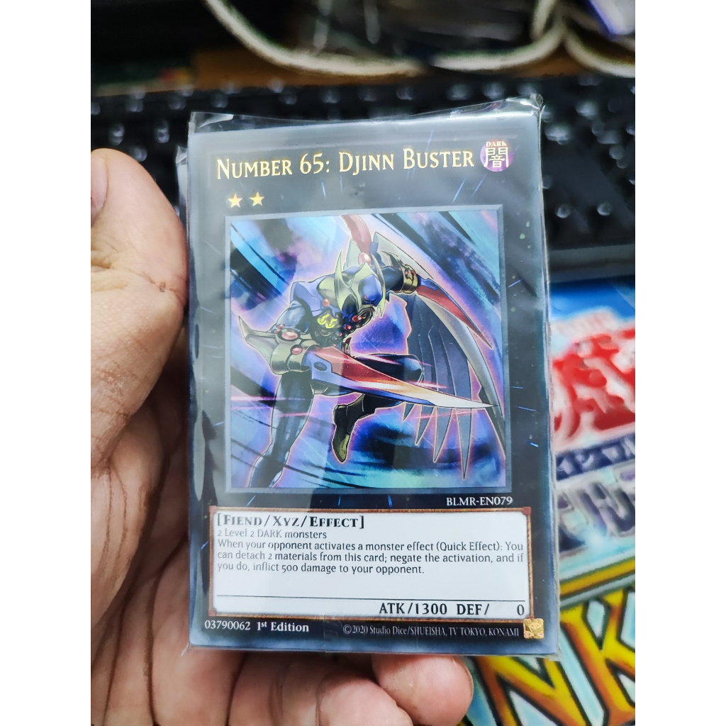 [Yugioh Funny Shop] 1 lá thẻ bài Number 65: Djinn Buster - BLMR-EN079 ...