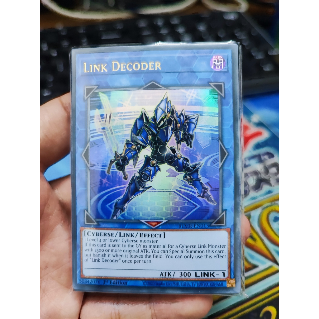 [Yugioh Funny Shop] 1 lá thẻ bài Link Decoder - BLMR-EN013 - Ultra Rare ...
