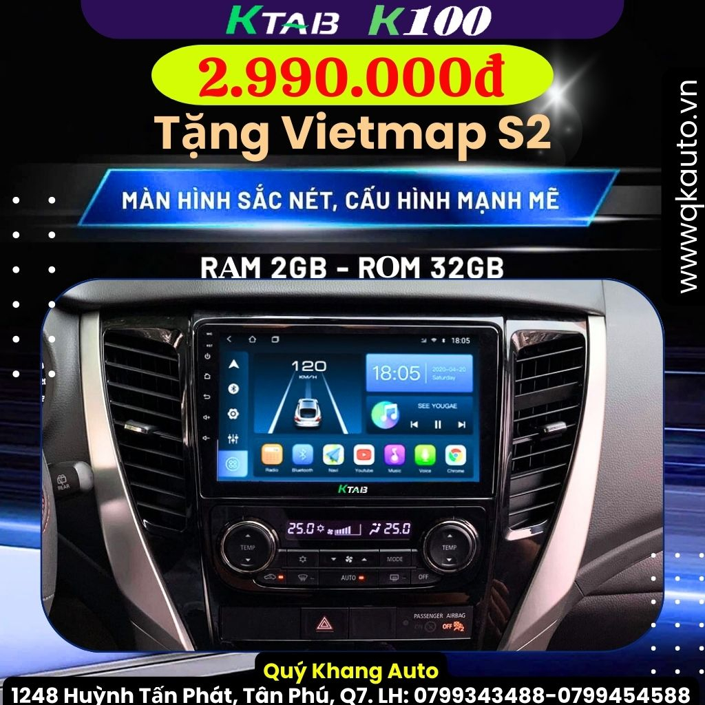 Màn Hình Android TRITON 2017 ĐHTĐ K100 Kèm Dưỡng Chạy Sim 4G, Thu Phát Wifi | Shopee Việt Nam