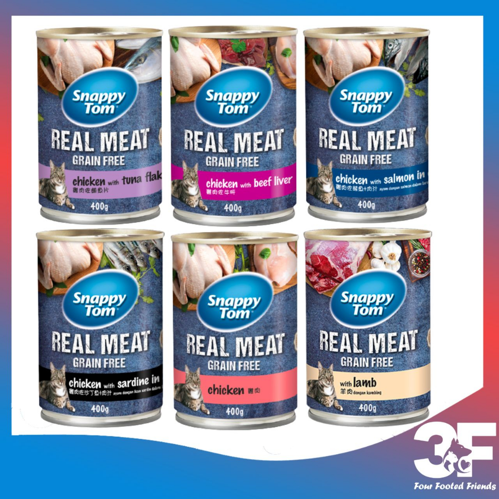 [Hỏa Tốc] Pate Snappy Tom Lon 400g Real Fish & Real Meat - Pate Real Meat Dành Cho Mèo Snappy ...
