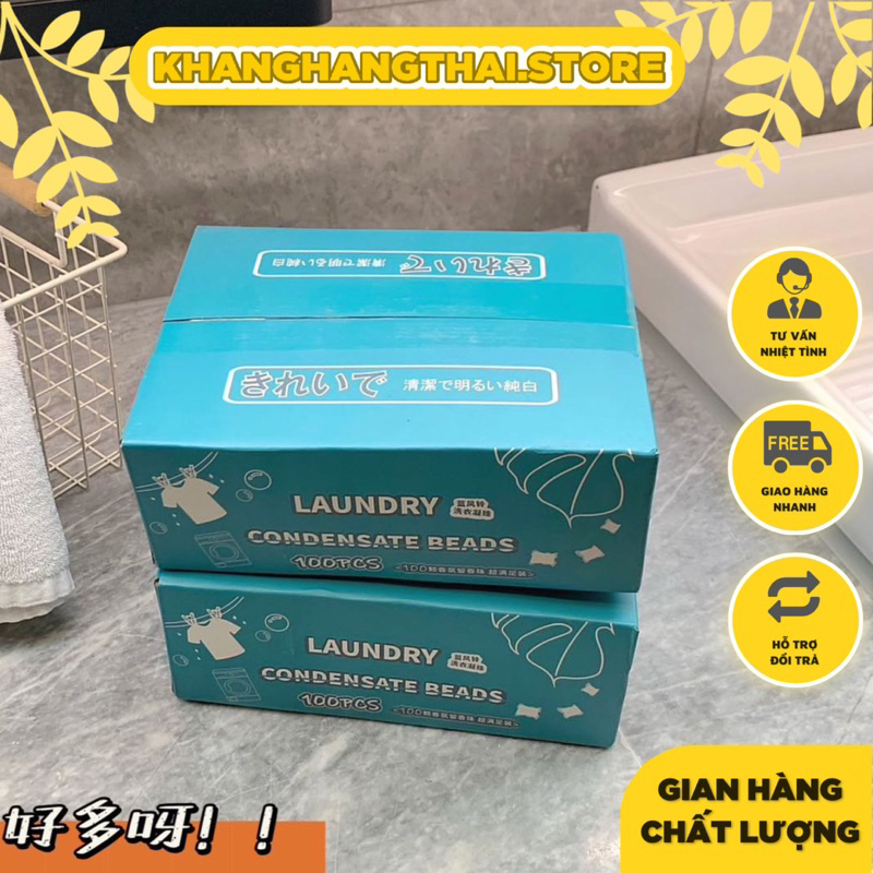 Thùng 100 viên giặt laundry condensate beads | Shopee Việt Nam